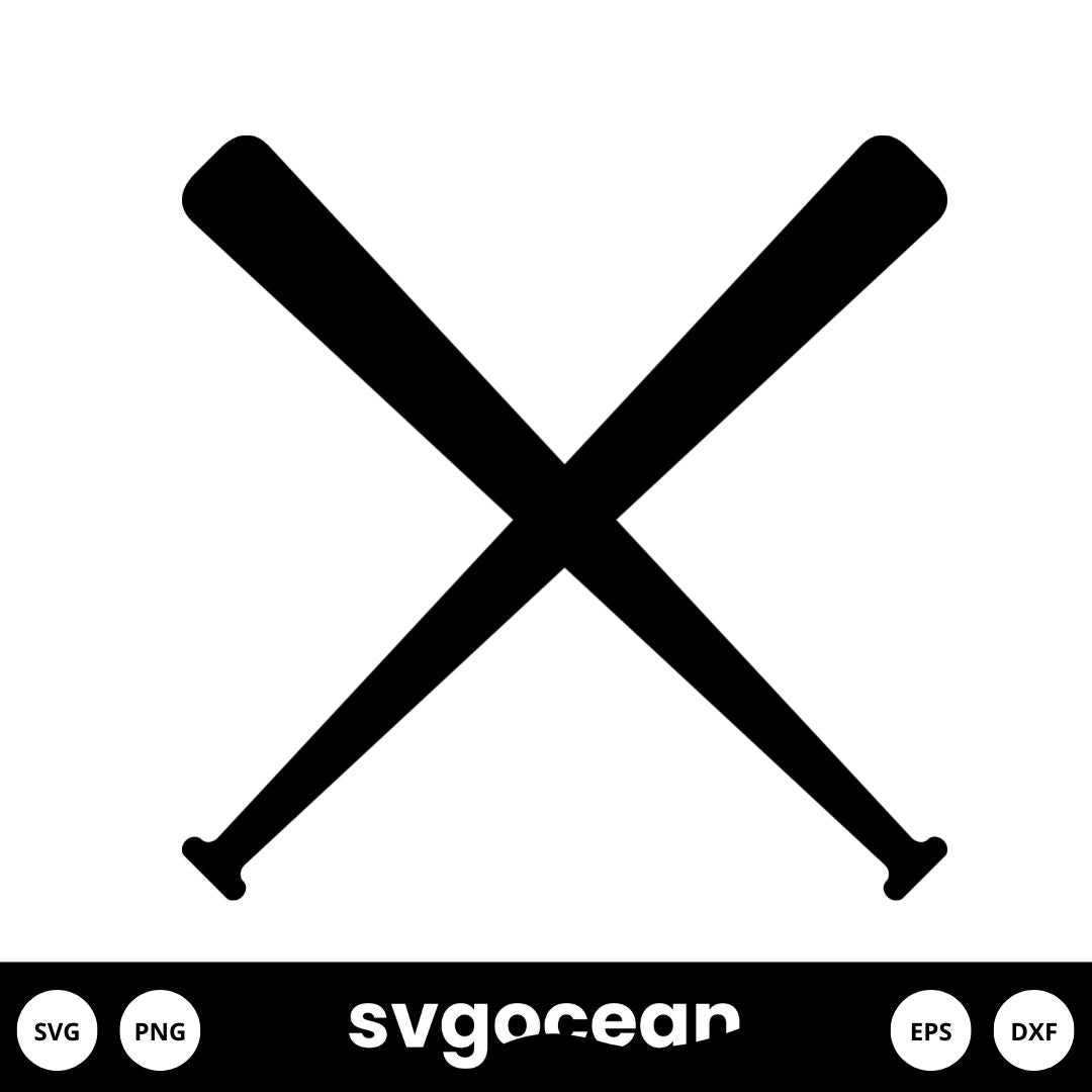 Baseball Bat SVG vector for instant download - Svg Ocean — svgocean