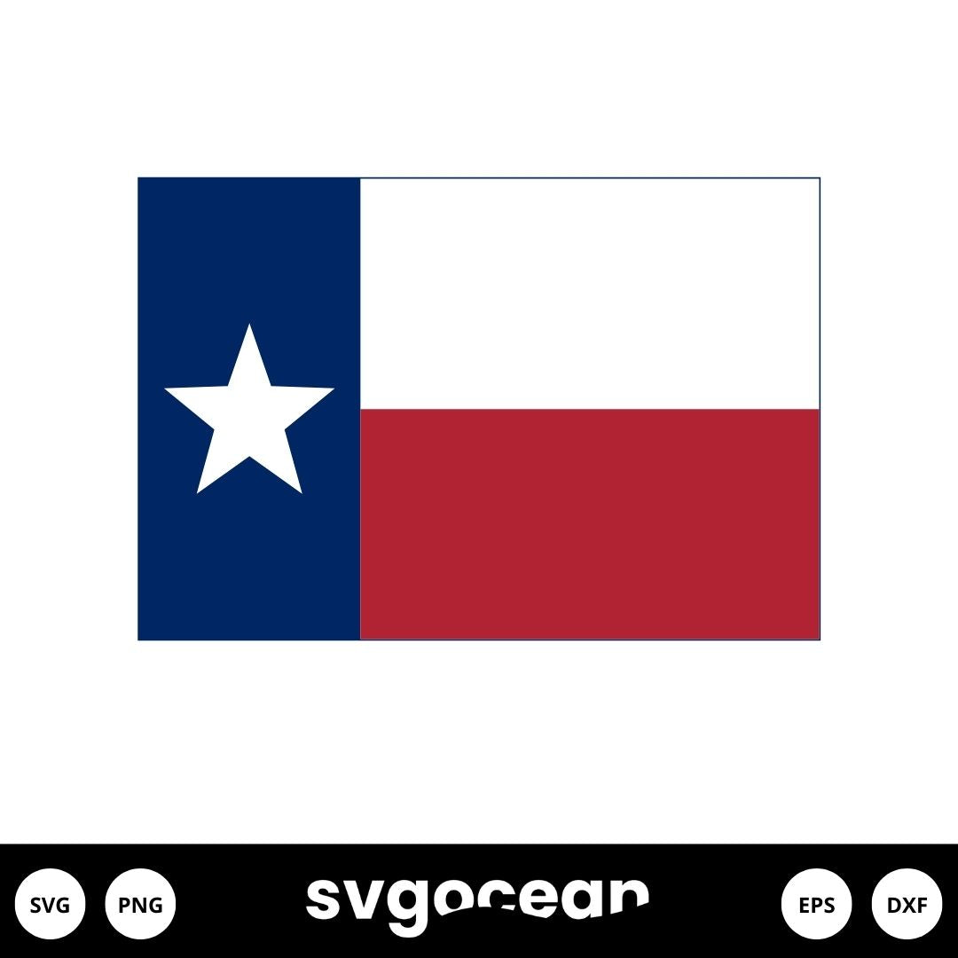Texas Flag SVG vector for instant download - Svg Ocean — svgocean