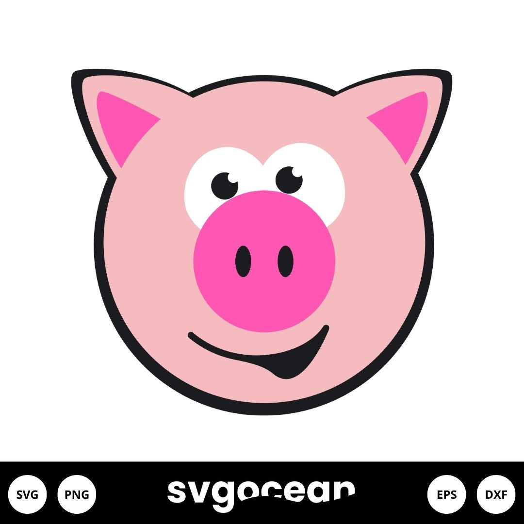 Pigs Svg vector for instant download - Svg Ocean — svgocean