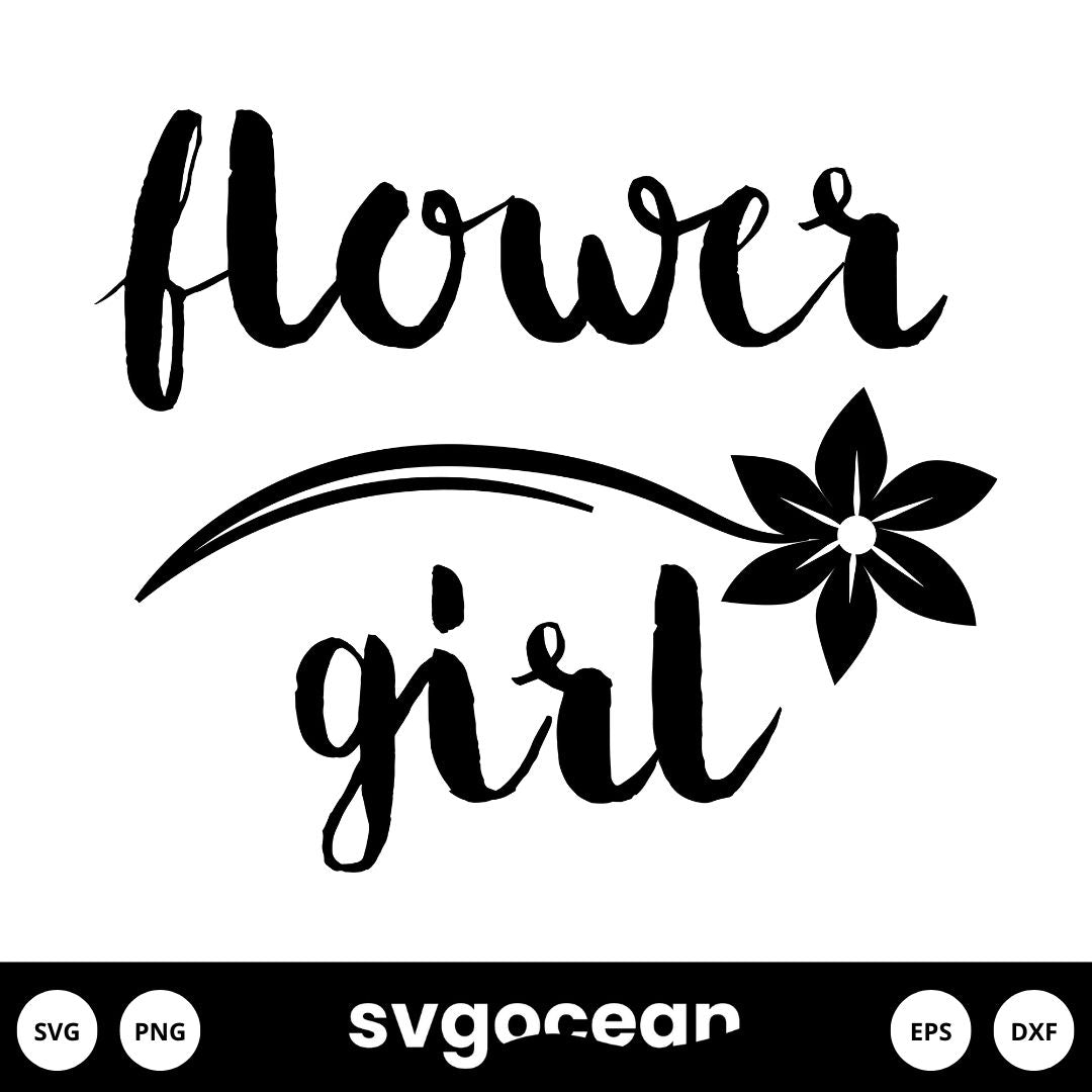 Flower Girl SVG vector for instant download - Svg Ocean — svgocean