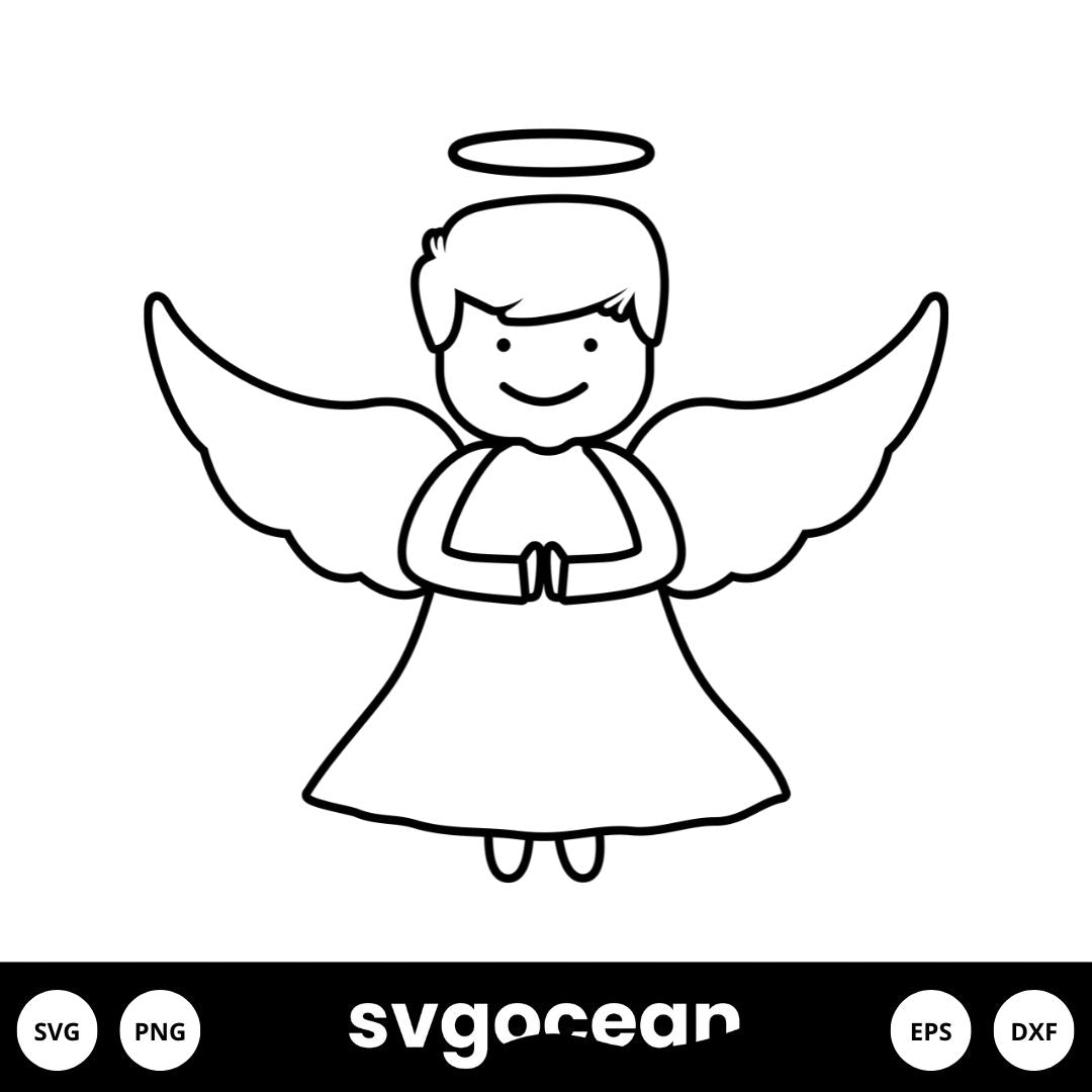 Angels Svg vector for instant download - Svg Ocean — svgocean