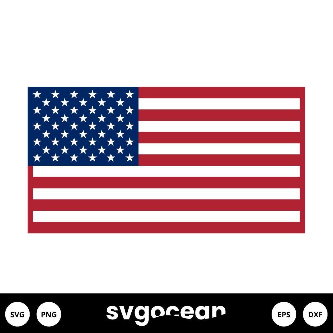 US Flag SVG vector for instant download - Svg Ocean — svgocean