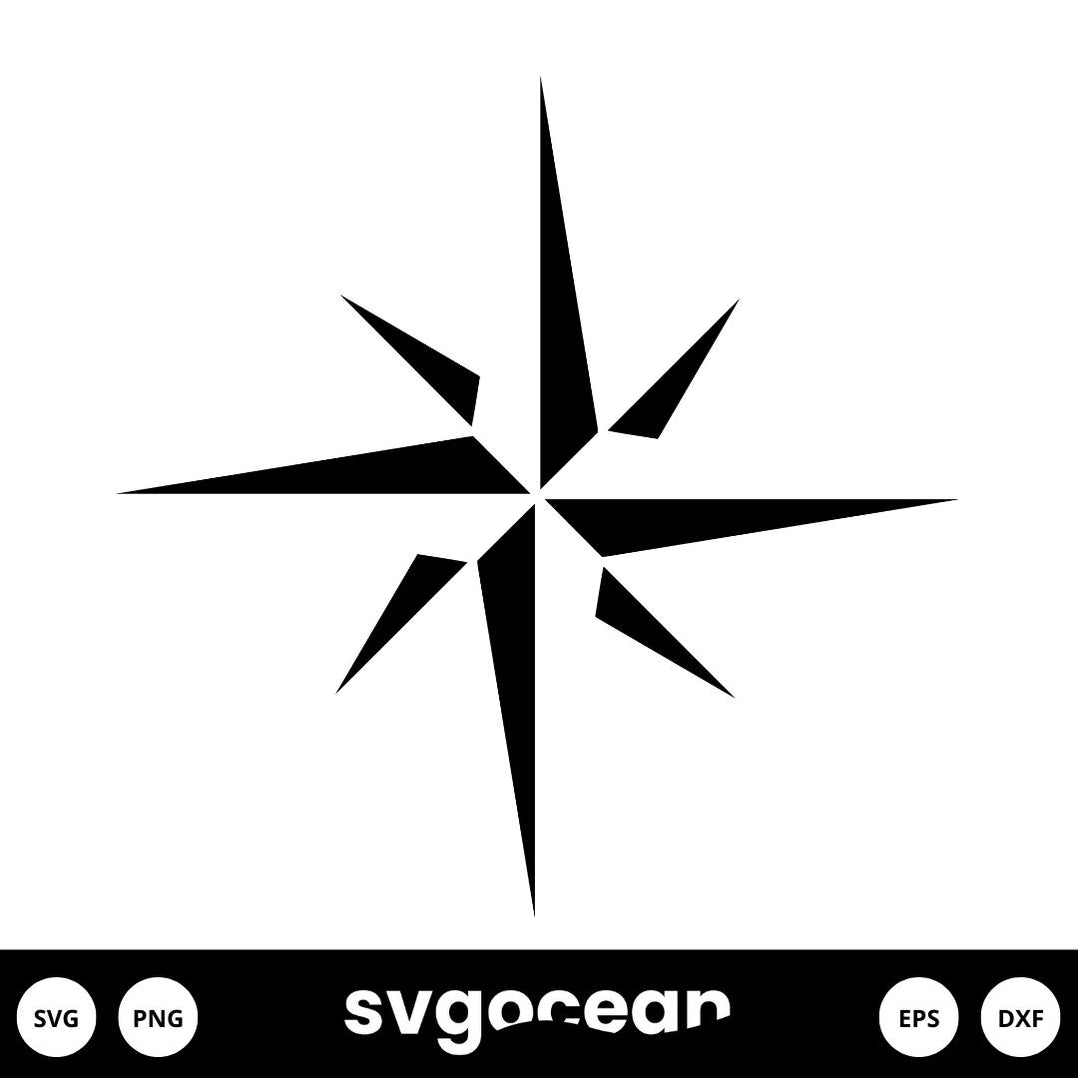 Compass Rose Svg vector for instant download - Svg Ocean — svgocean