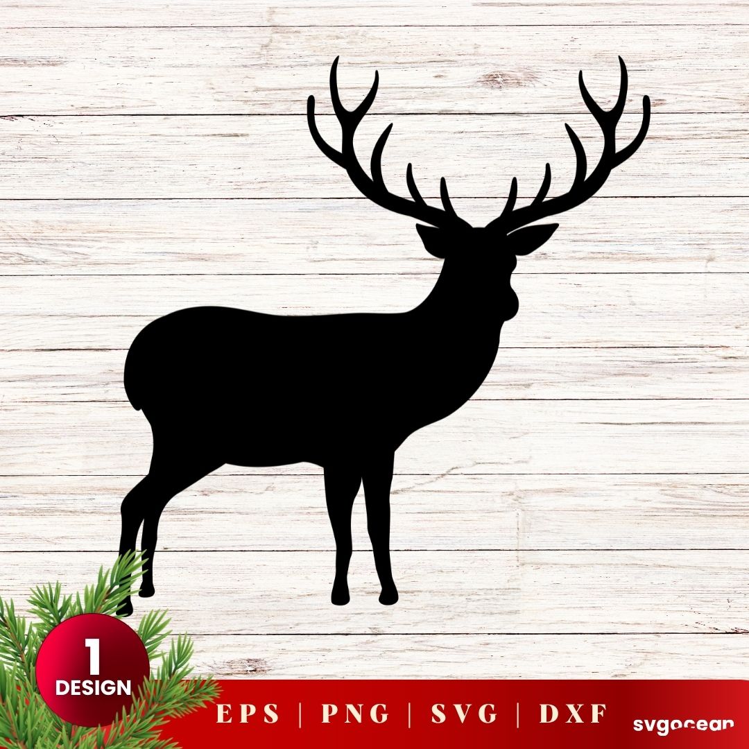 Deer design vector for instant download - Svg Ocean — svgocean