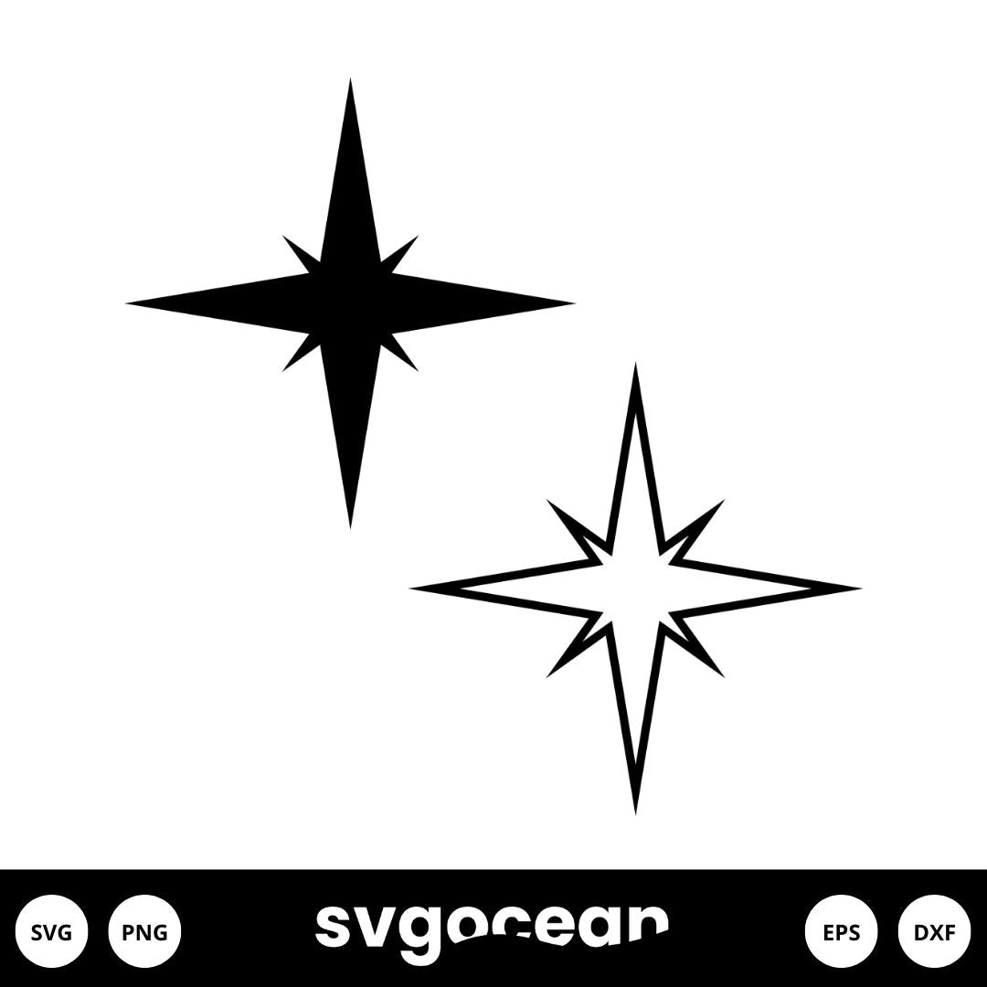 Christmas Stars Svg vector for instant download - Svg Ocean — svgocean