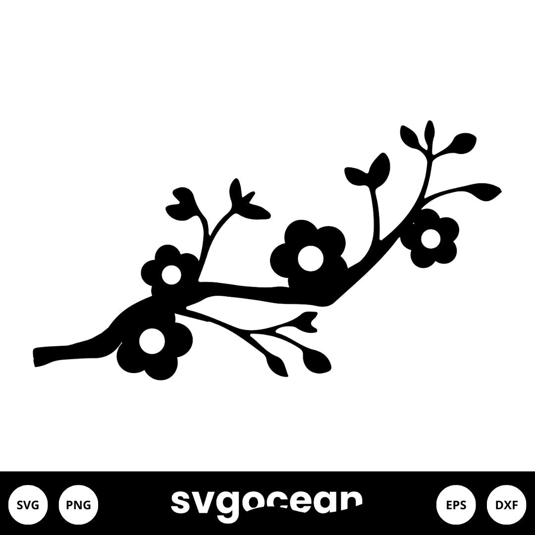 Cherry Blossoms Svg vector for instant download - Svg Ocean — svgocean