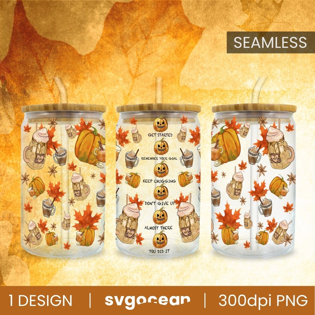 Autumn Glass Can PNG vector for instant download - Svg Ocean — svgocean