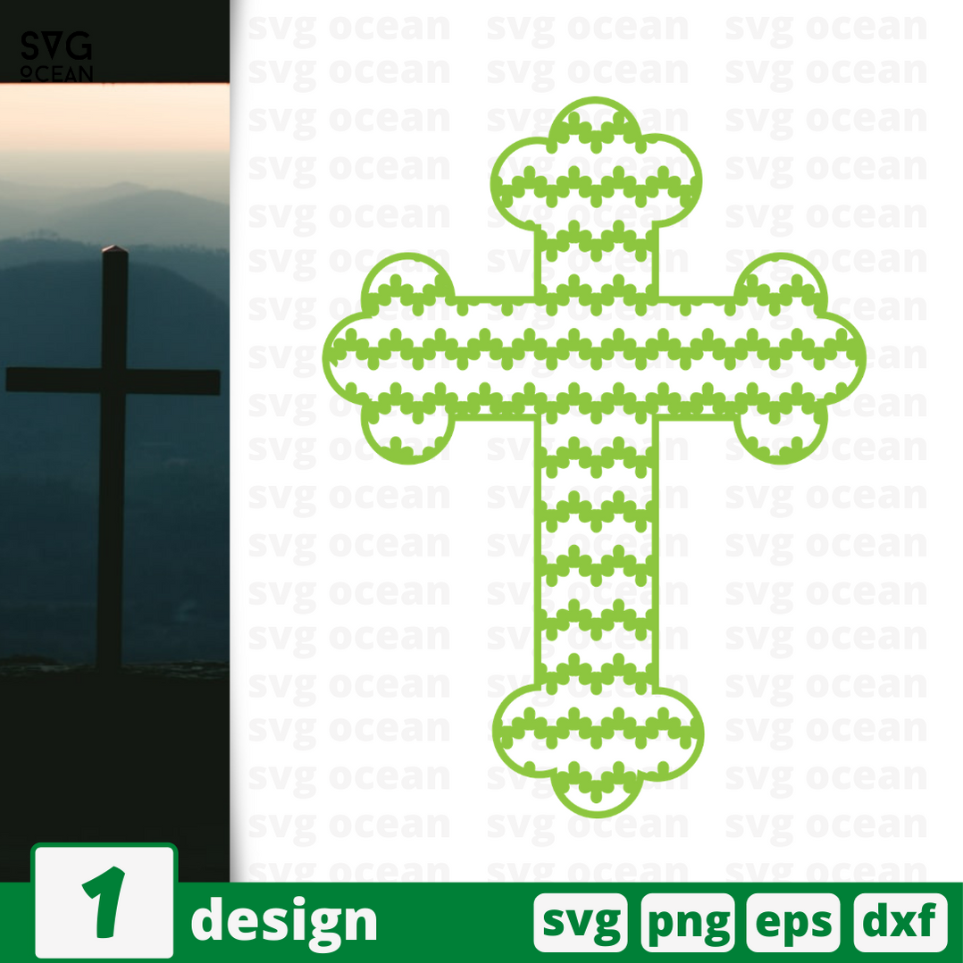 Cross monogram SVG bundle vector for instant download - Svg Ocean ...