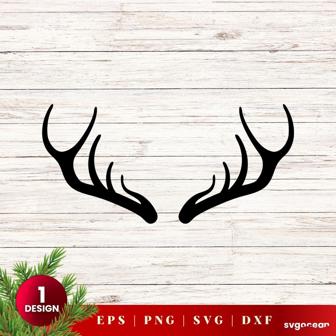 Reindeer Antlers Svg vector for instant download - Svg Ocean — svgocean