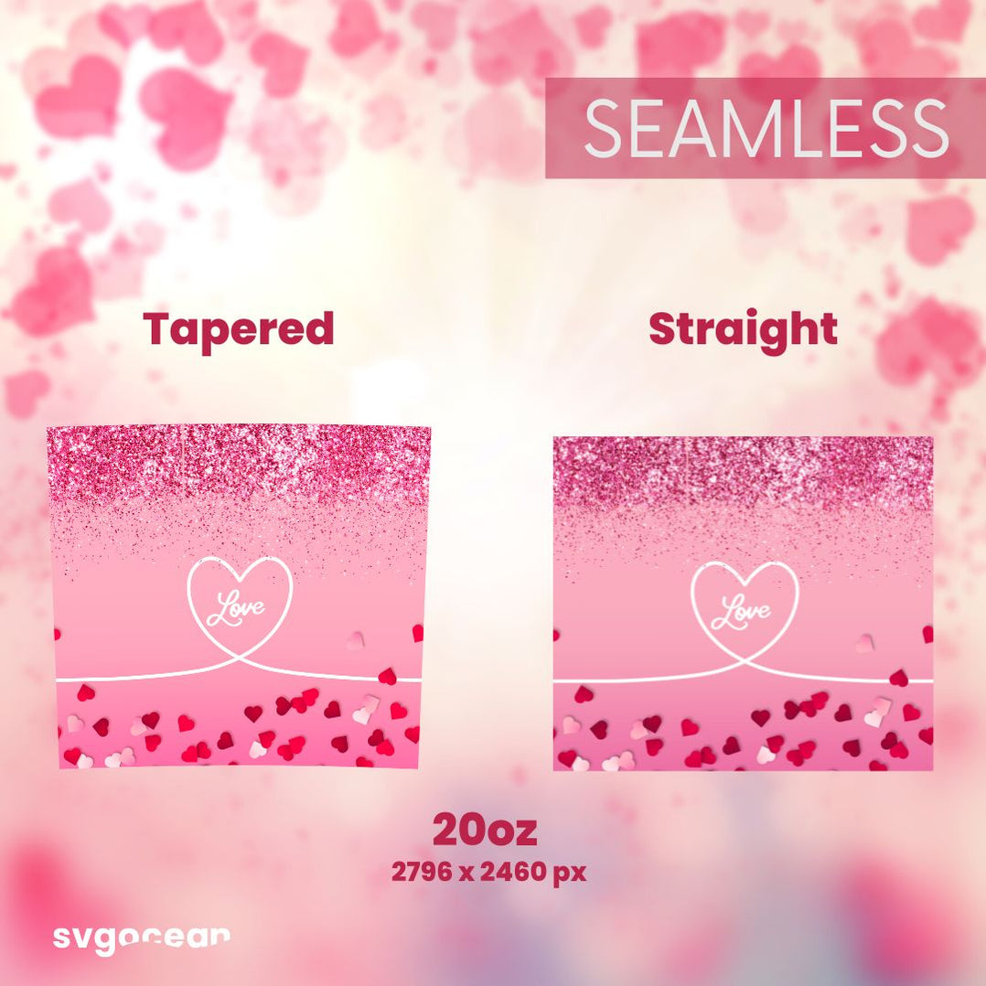 Glitter Sublimation Tumbler vector for instant download - Svg Ocean ...