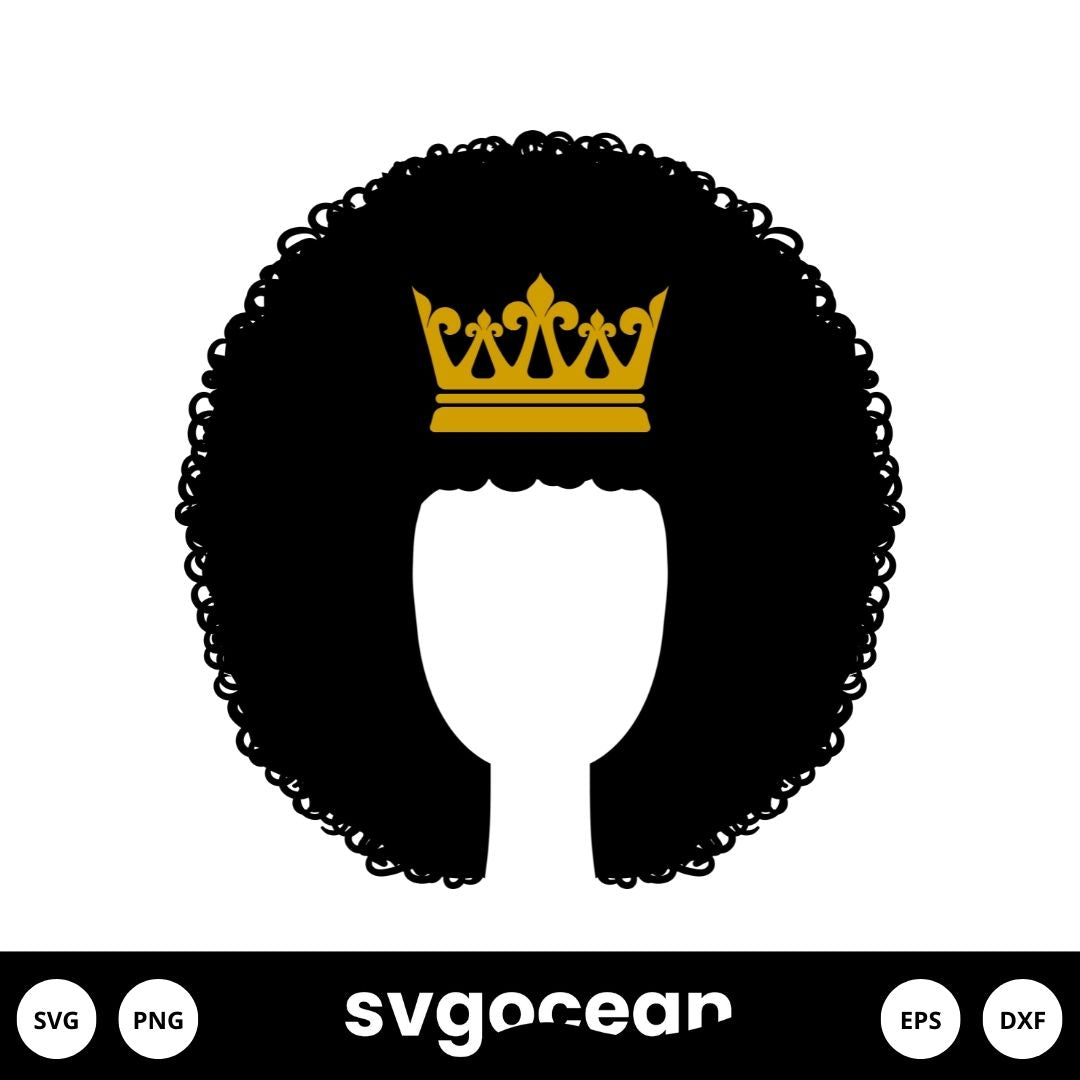 Afro Puff Svg vector for instant download - Svg Ocean — svgocean