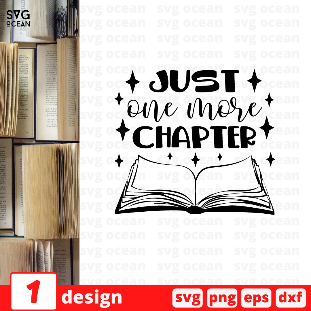 Just one more chapter SVG Cut File vector for instant download - Svg ...