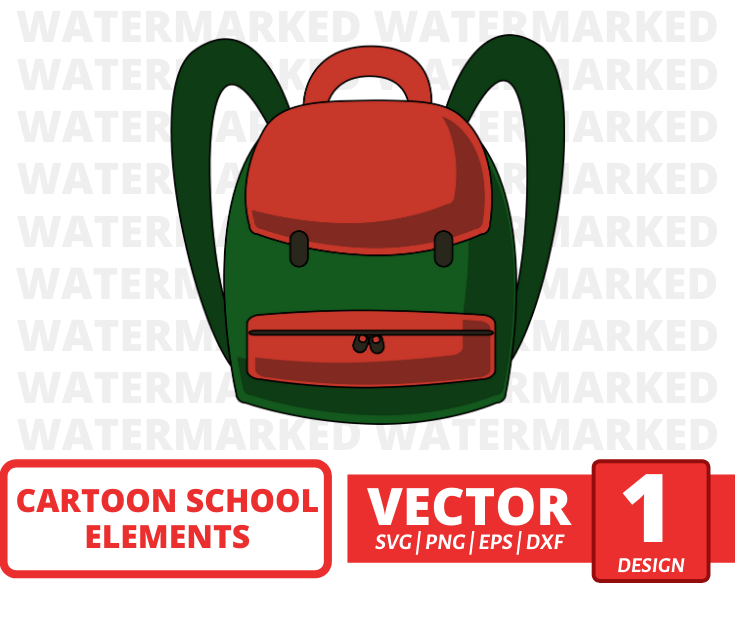 Backpack SVG bundle vector for instant download - Svg Ocean — svgocean
