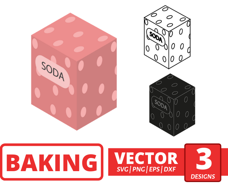 Baking soda SVG bundle vector for instant download - Svg Ocean — svgocean