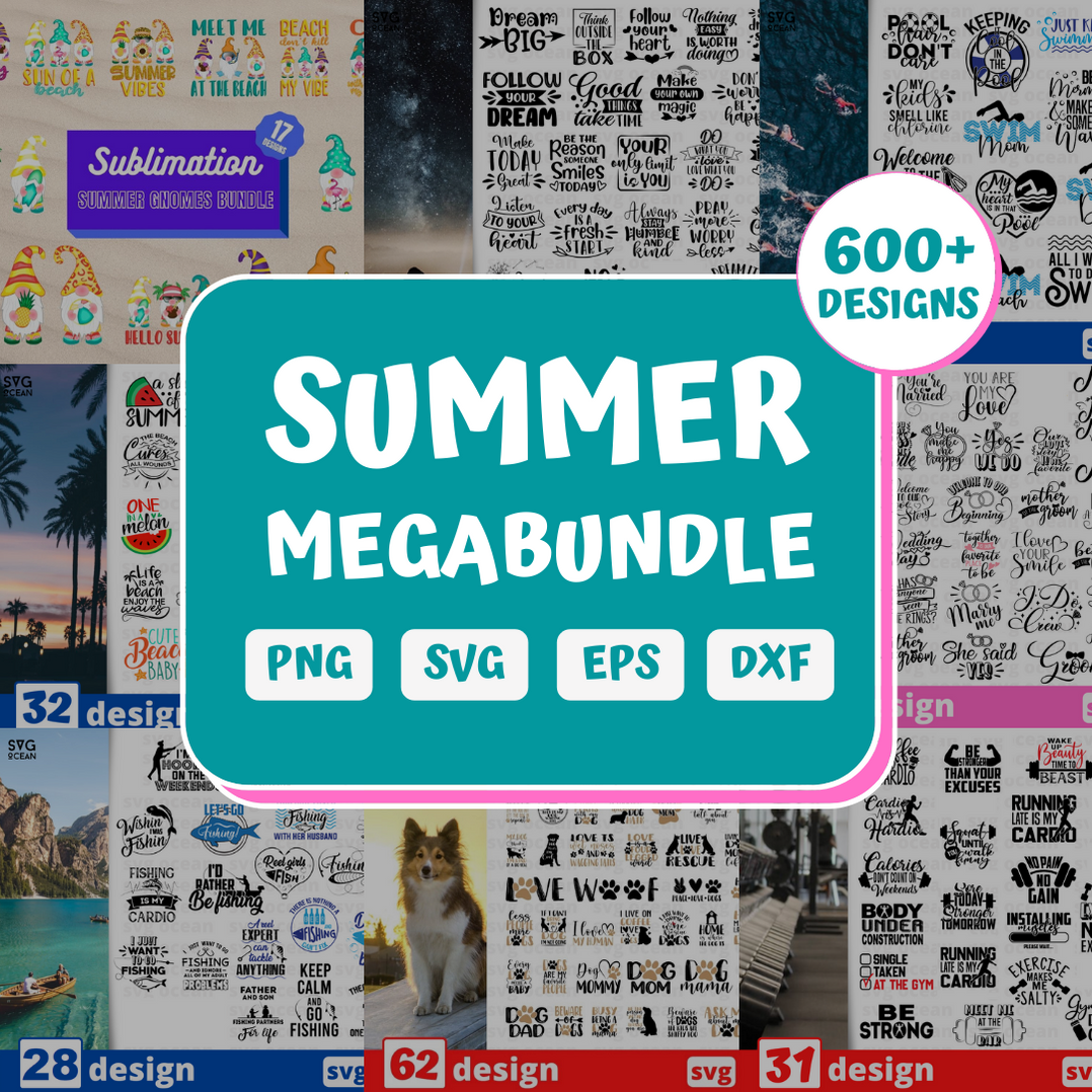 Summer SVG Megabundle vector for instant download - Svg Ocean — svgocean