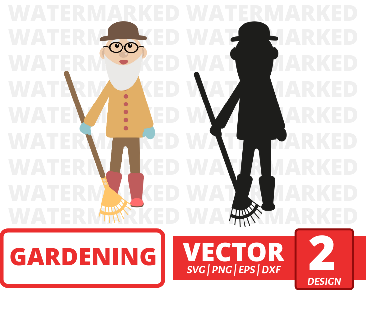 Gardener man SVG bundle vector for instant download - Svg Ocean — svgocean