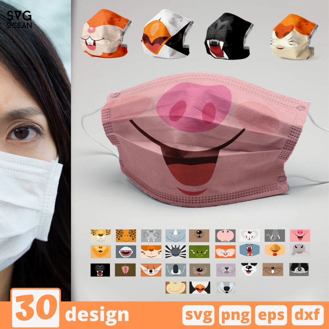SVG Face Mask Patterns, Face Mask Design SVG | Free Mask SVG File ...