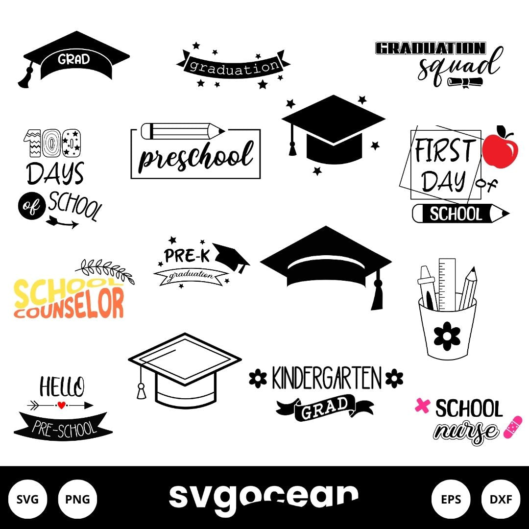 School SVG Bundle vector for instant download - Svg Ocean — svgocean