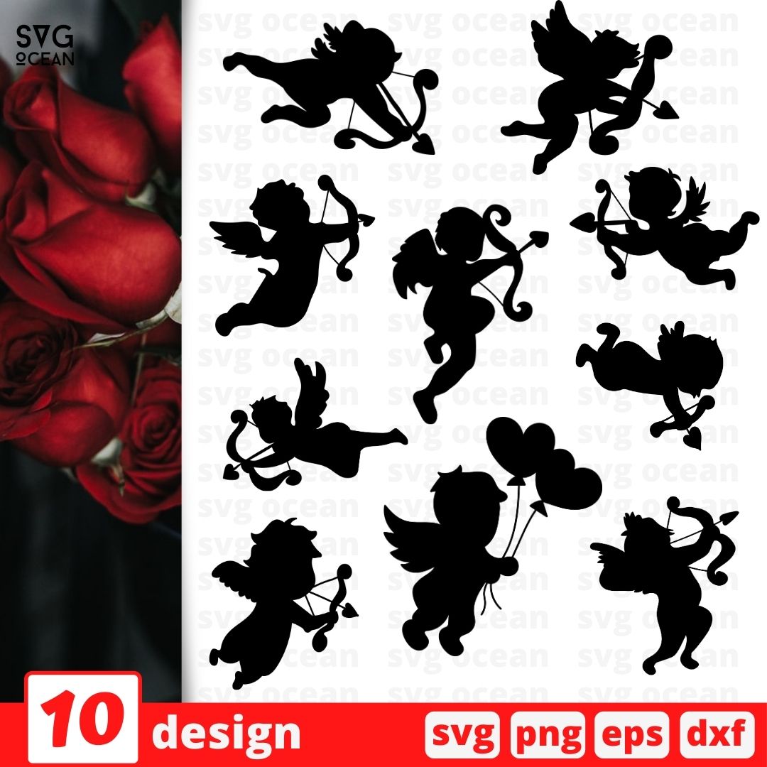 Cupid SVG Bundle vector for instant download - Svg Ocean — svgocean