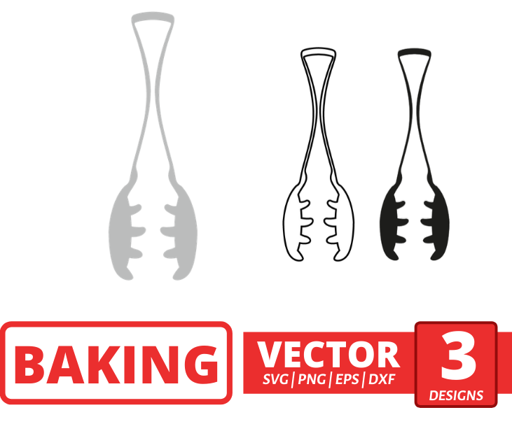 Kitchen tongs SVG bundle vector for instant download - Svg Ocean — svgocean