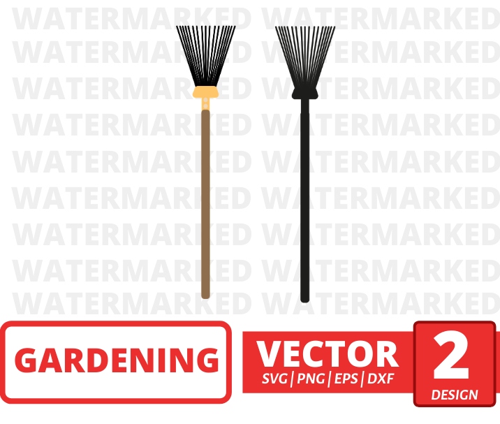 Rake SVG bundle vector for instant download - Svg Ocean — svgocean