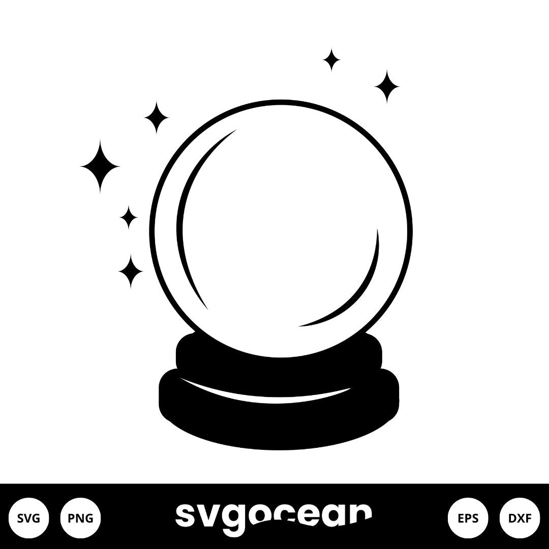 Crystal Ball SVG vector for instant download - Svg Ocean — svgocean