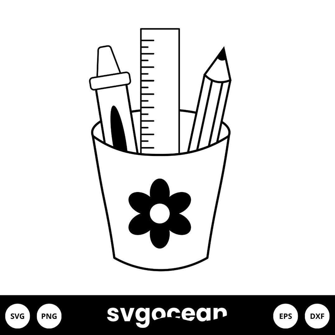 School Supplies SVG vector for instant download - Svg Ocean — svgocean
