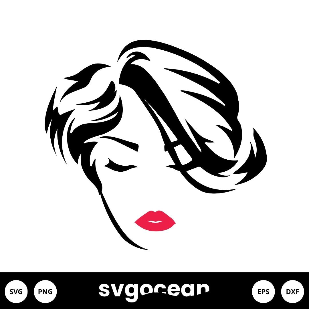 Woman SVG vector for instant download - Svg Ocean — svgocean