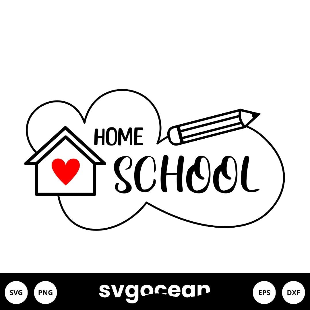 Homeschool SVG vector for instant download - Svg Ocean — svgocean
