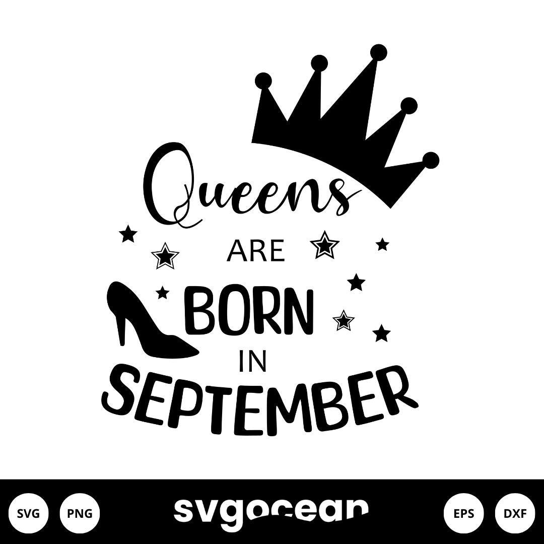 September Girl SVG vector for instant download - Svg Ocean — svgocean