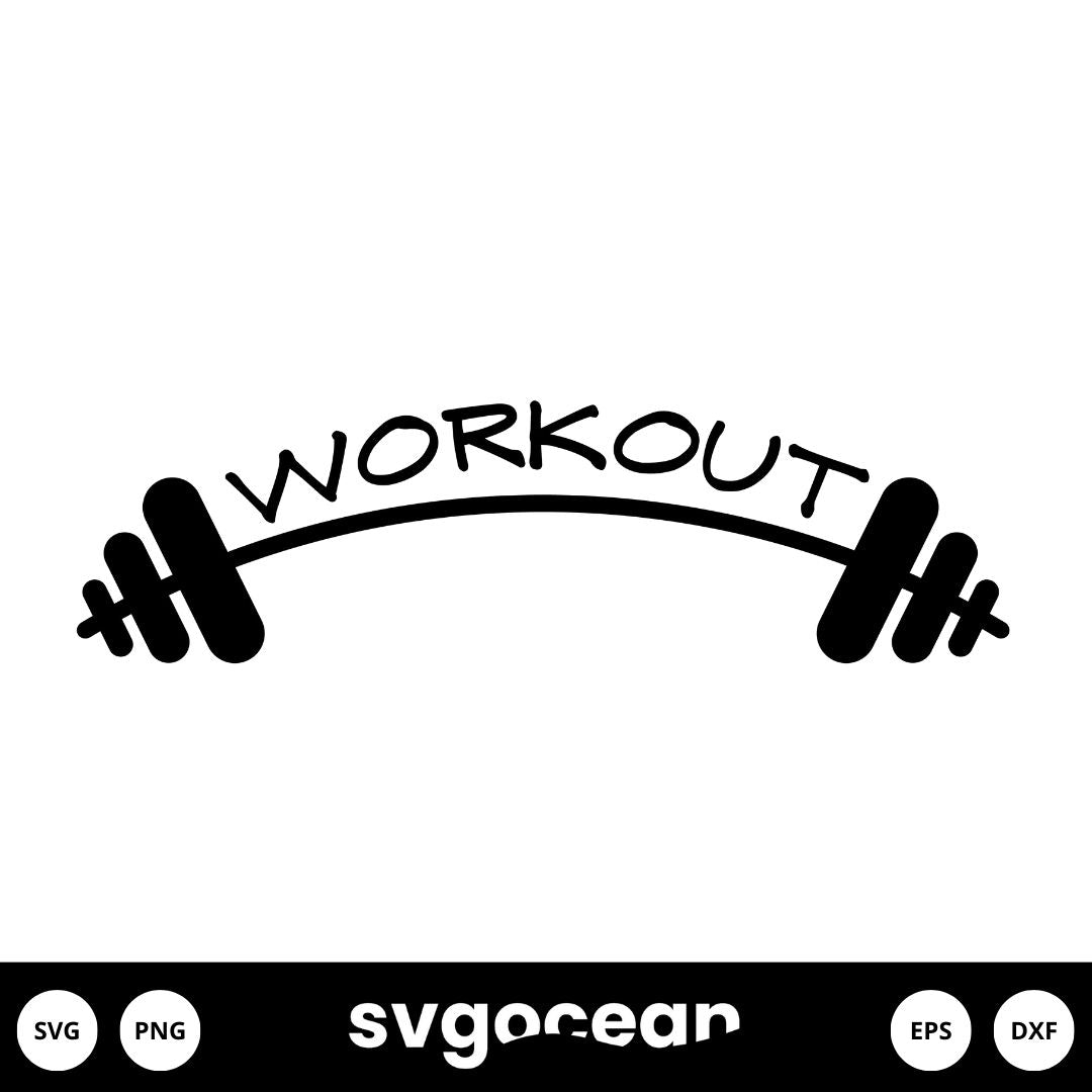Workout SVG vector for instant download - Svg Ocean — svgocean