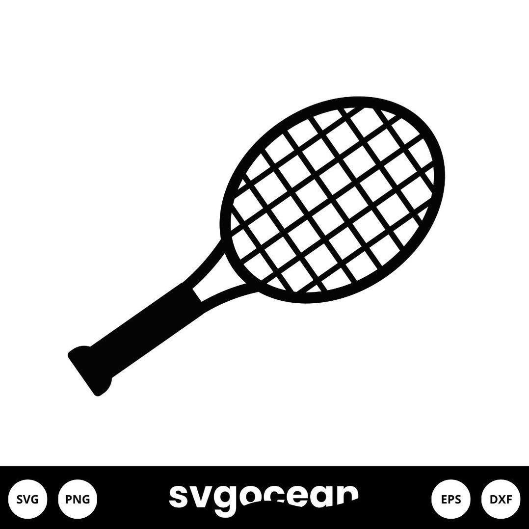 Tennis Racket SVG vector for instant download - Svg Ocean — svgocean